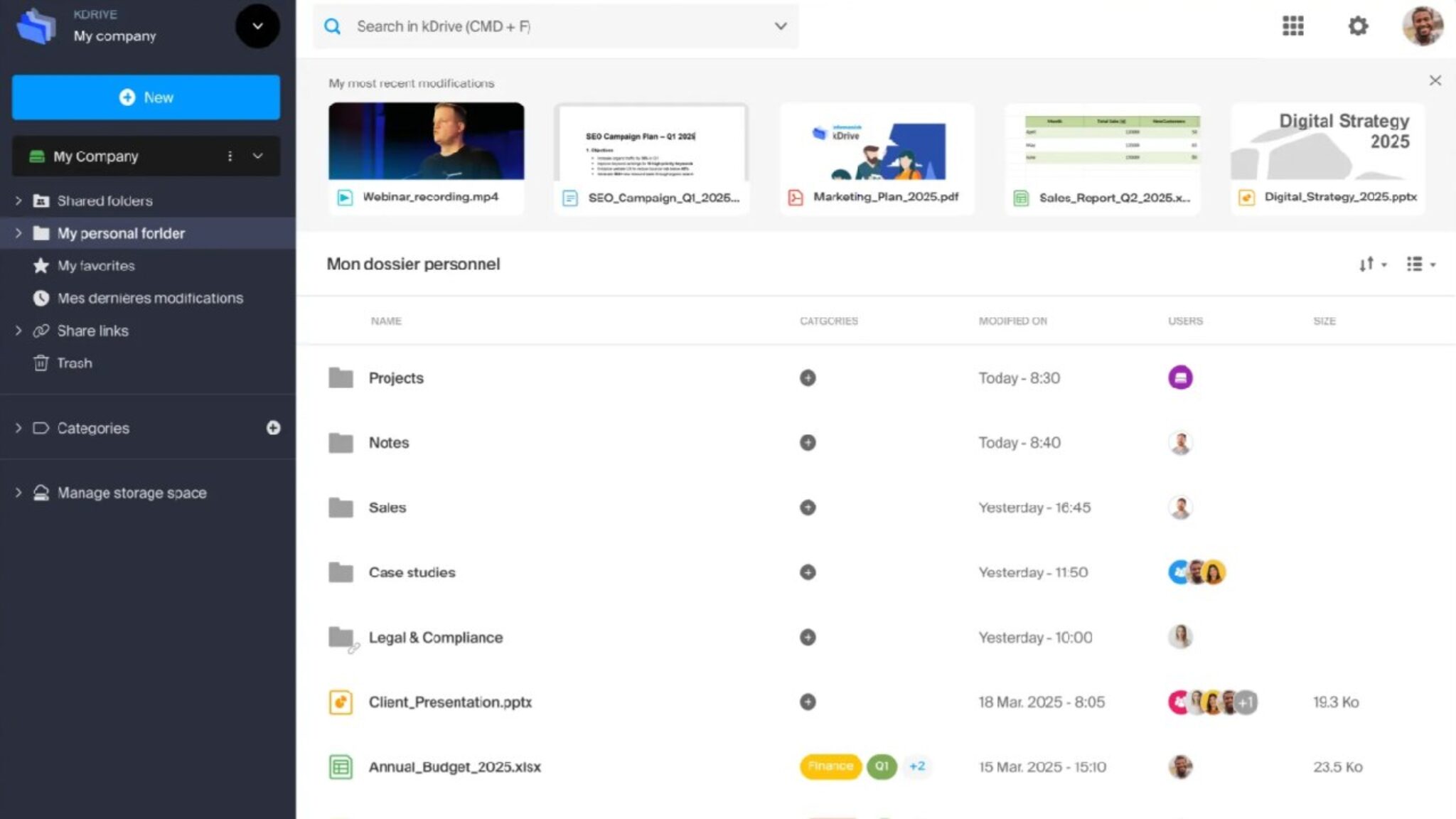 kDrive Infomaniak : le stockage cloud sécurisé et éthique 100 % Suisse ...