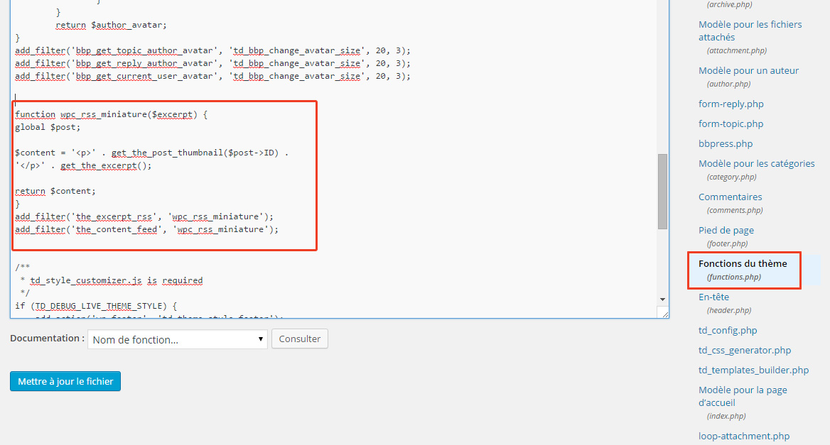 Comment ajouter les images à la une dans son flux RSS WordPress