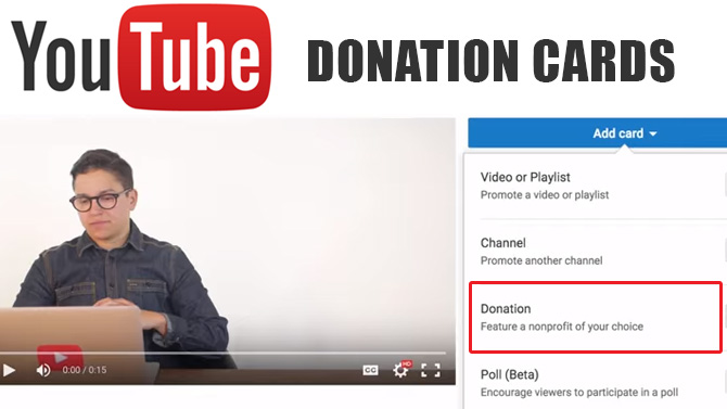 YouTube lance les donation cards