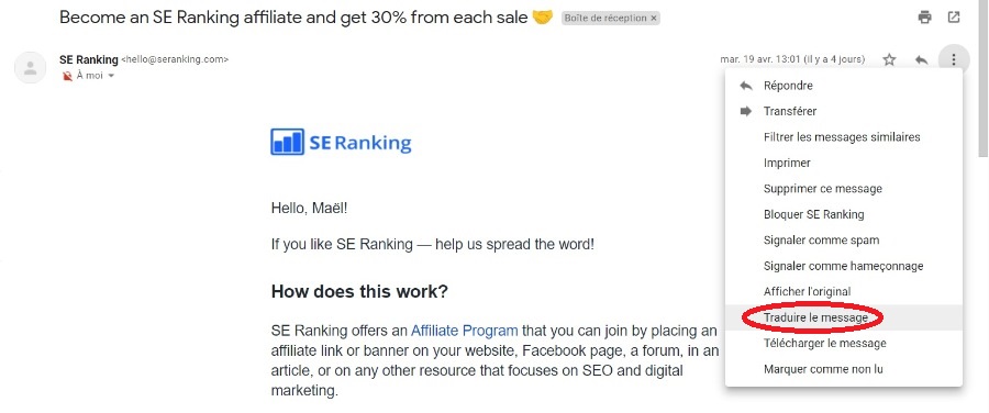 Comment Traduire Un Mail ? (sur Gmail, Outlook et smartphone)