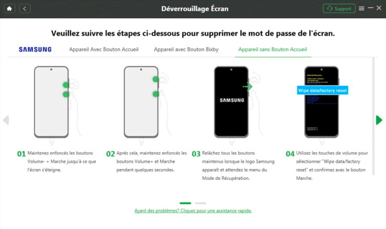Comment débloquer mon appareil Samsung si j’ai oublié mon code de ...
