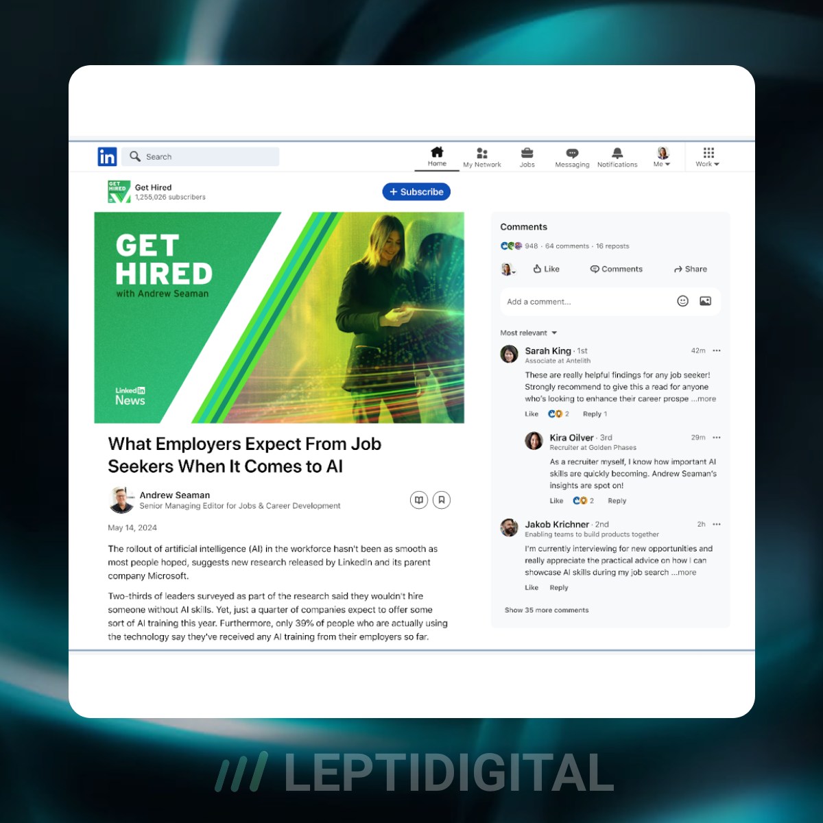 LinkedIn dévoile 5 nouveautés pour les newsletters publiées sur sa ...