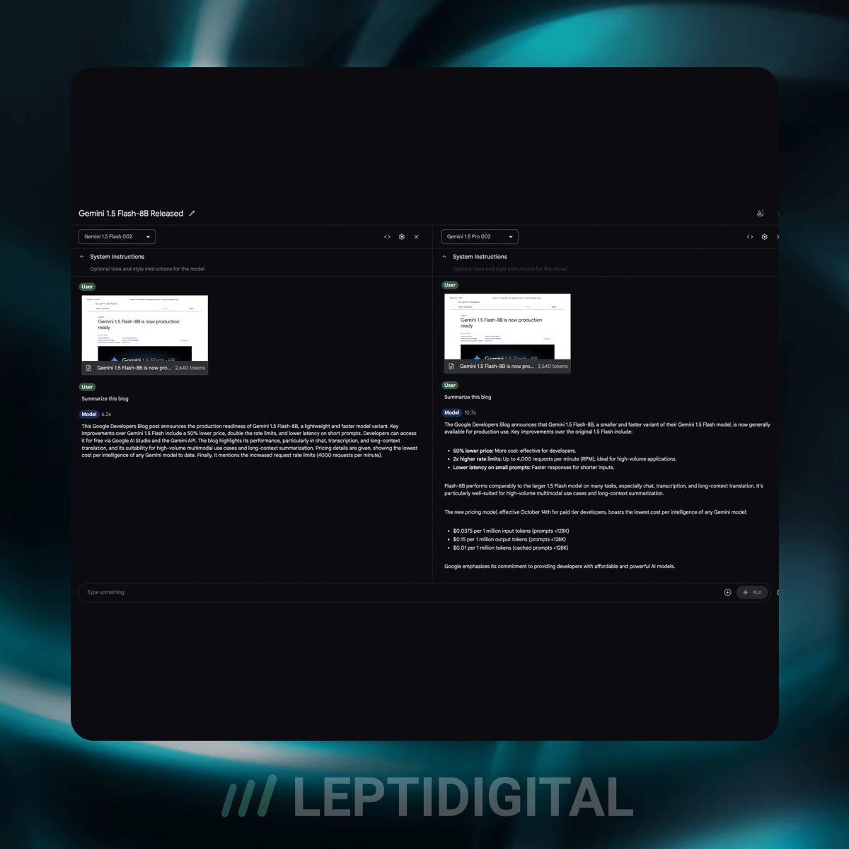 Une nouvelle fonctionnalité Google AI Studio pour comparer les modèles IA