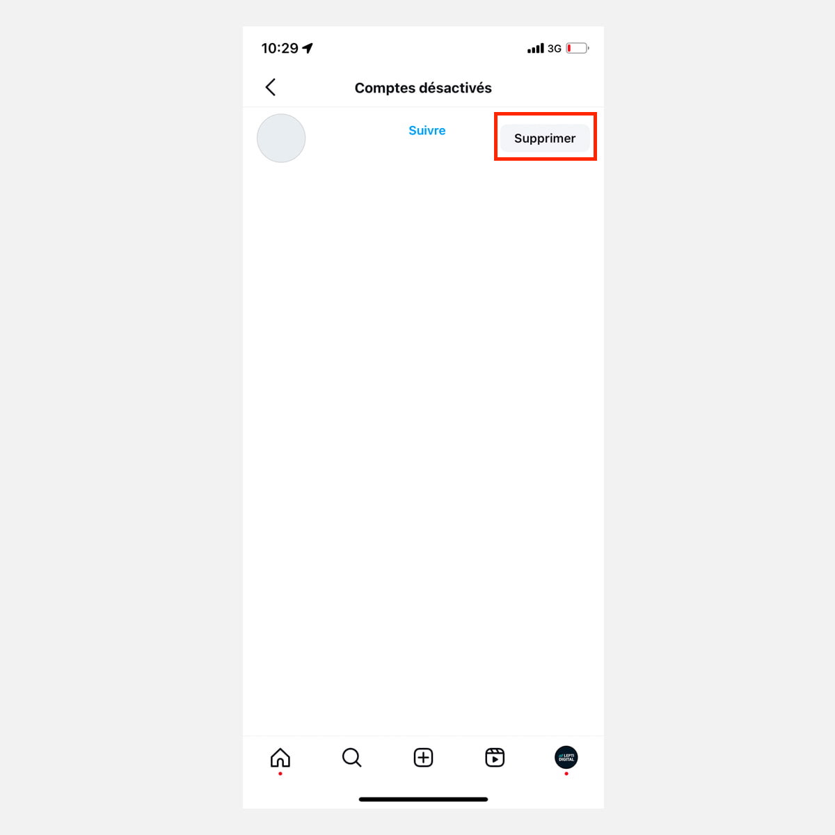Comment détecter et supprimer les comptes inactifs sur Instagram