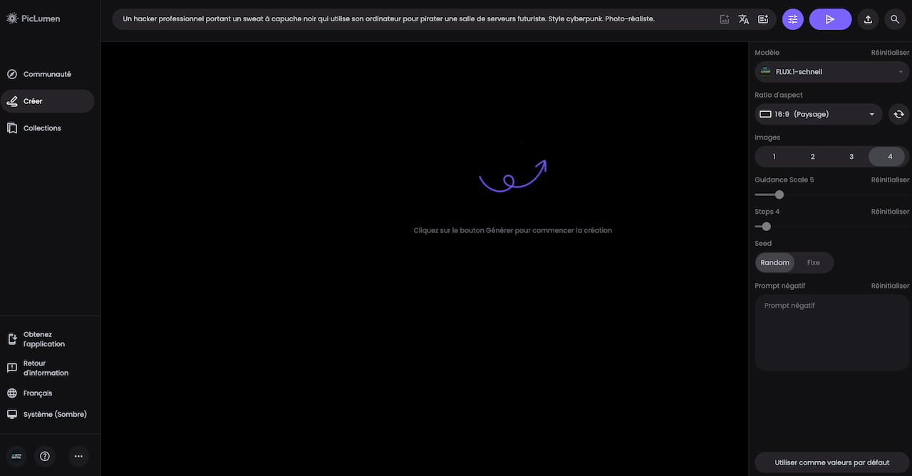 PicLumen : un générateur d'images IA artistiques puissant et gratuit