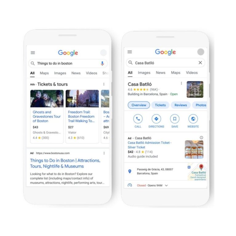 Google dévoile 4 actions clés pour optimiser vos clics avec “Things To Do”